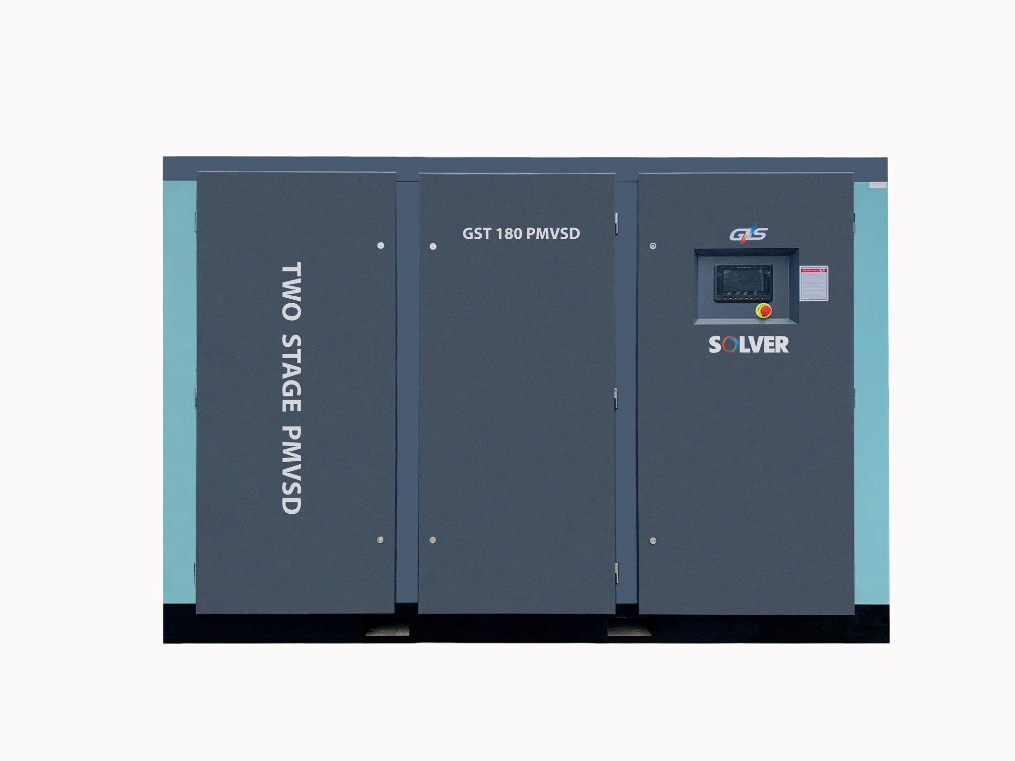 TWO STAGE SCREW AIR COMPRESSOR WITH PM MOTOR VSD - GST SERIES